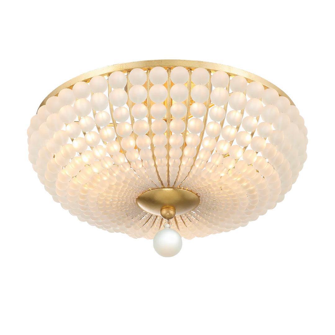 Seneca Collection - Gold Flush Mount - W:40cm – Designer Chandelier ...